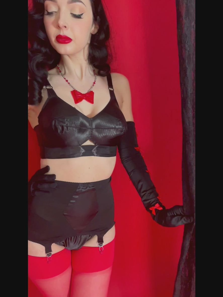 Smooth your Hips and Derierre in a 1950s style Open Bottom Girdle - What Katie Did